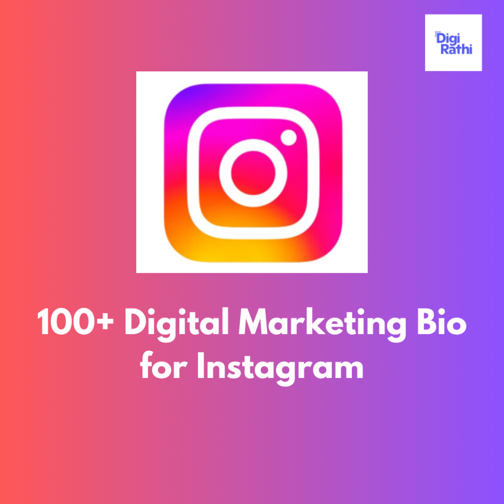 Digital marketing bio for instagram | Bio Ideas and Quotes